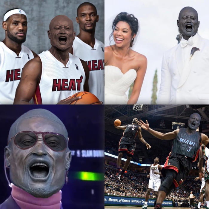 The Dwyane Wade statue memes are out of control - 9GAG