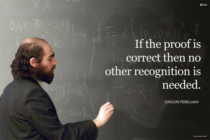 The poor mathematician Grigori perelman ..on why he declined both the ...