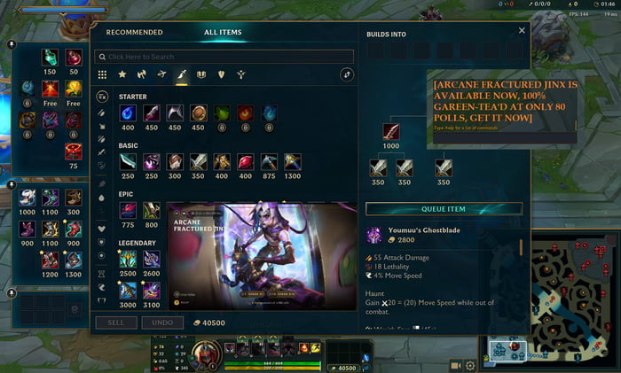 League of 2025, you can now buy skins in games and only have to ...