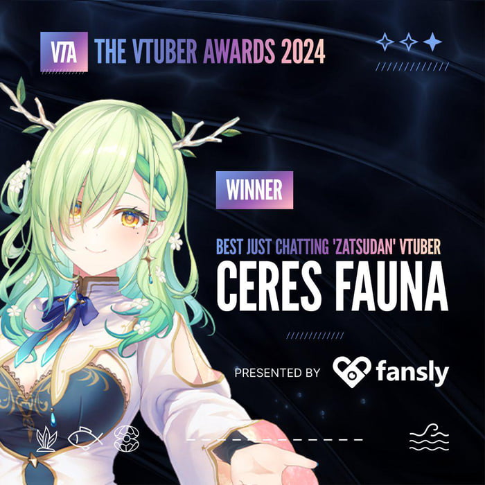 Fauna wins Best Just Chatting "Zatsudan" VTuber! - 9GAG