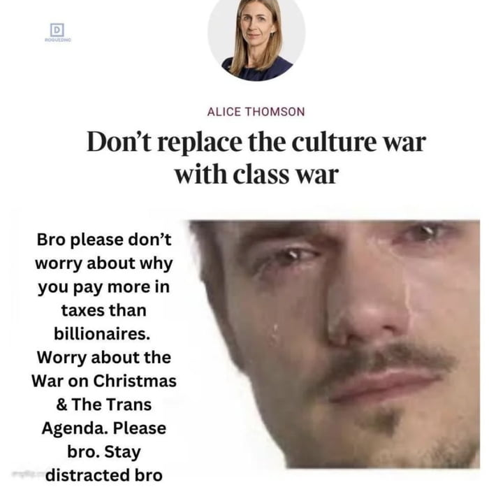 The only war is the class war. Everything is a distraction - 9GAG