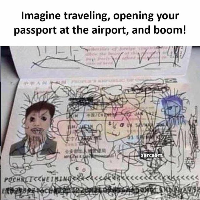 Should he have checked what his child was drawing on? - 9GAG