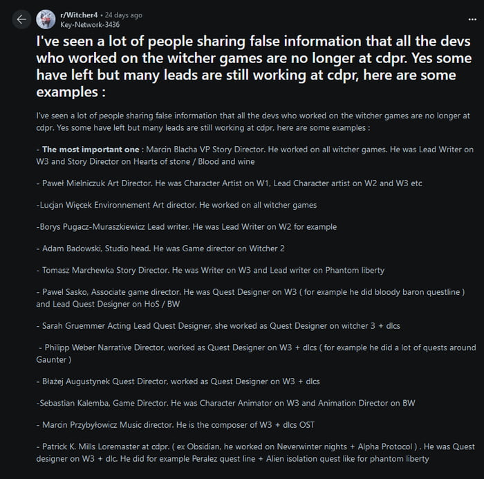 Many Witcher 3 devs are still working at Witcher 4 - 9GAG