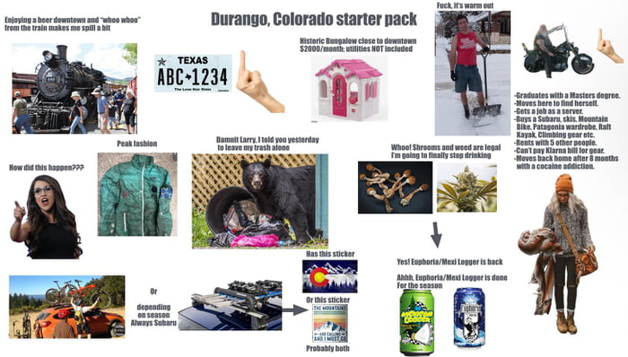 Durango, Colorado starter pack - 9GAG