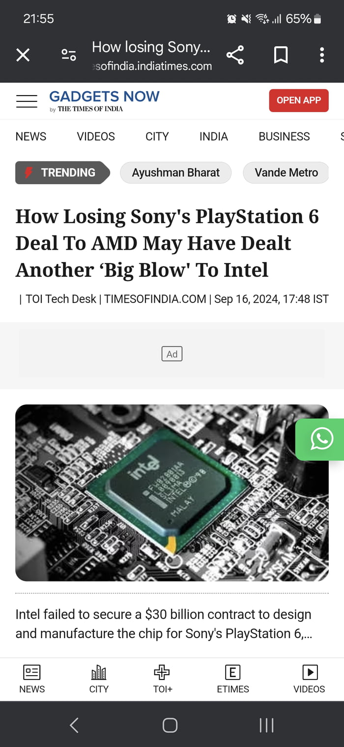 Hard blow for Intel - 9GAG