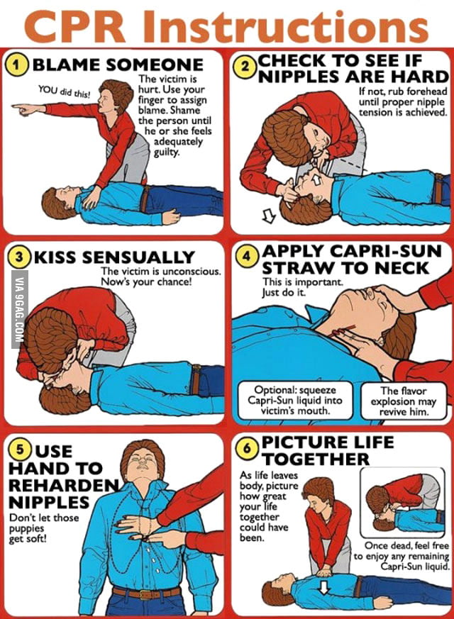 The New CPR instructions - 9GAG