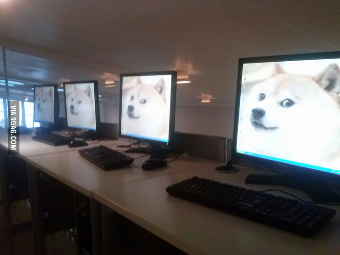 Had some fun with computers in our school. - 9GAG