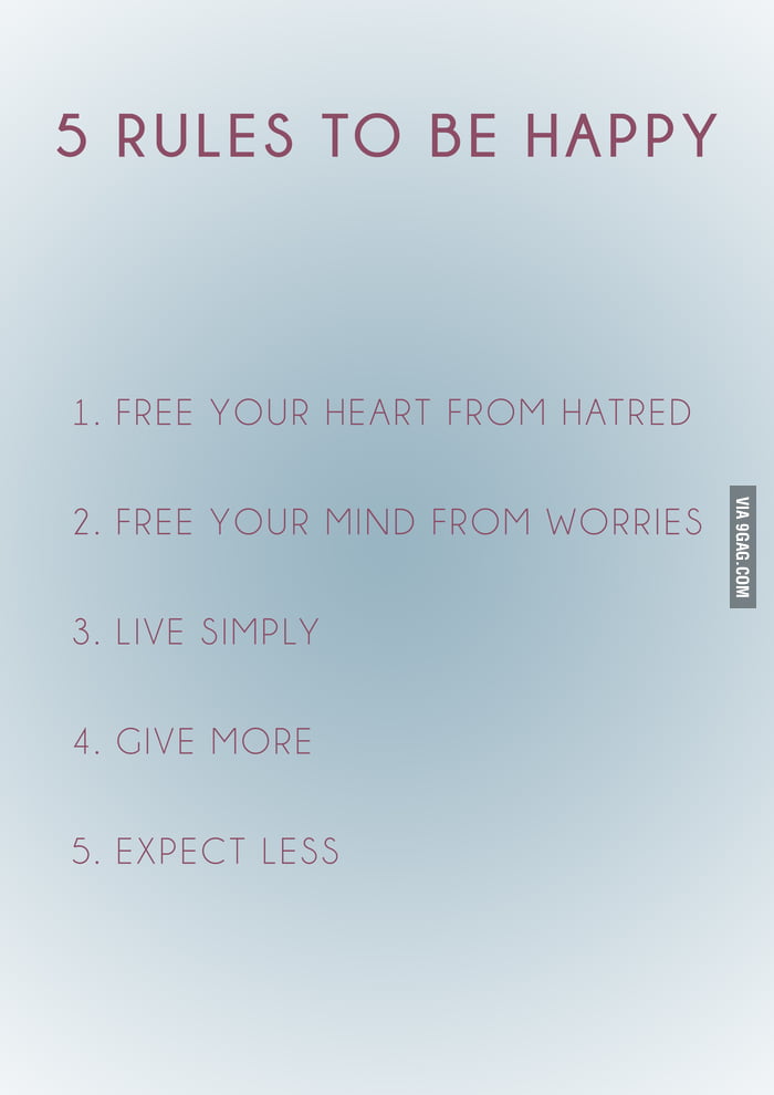 Follow those 5 simple rules - 9GAG