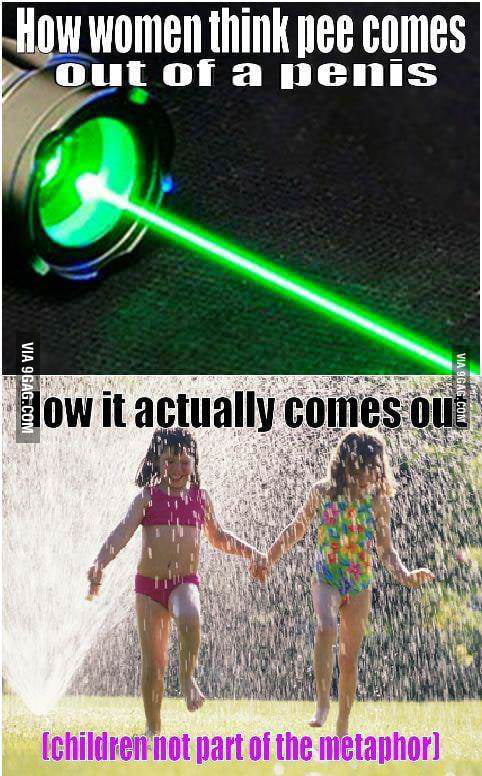 Peeing Men vs Woman - 9GAG