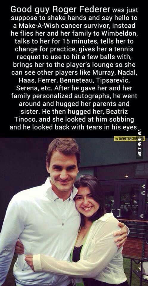 Massive Respect for Federer. #Respect. - 9GAG