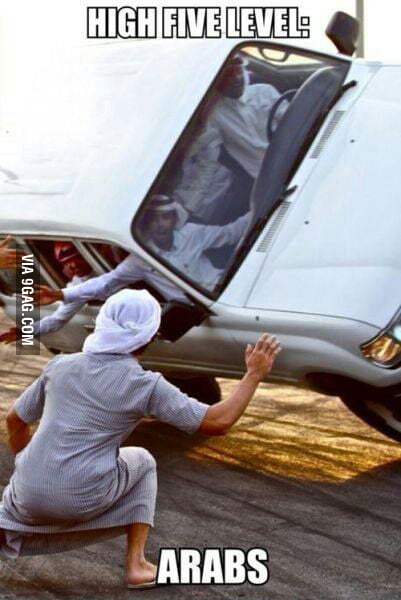 High five level, Arab - 9GAG
