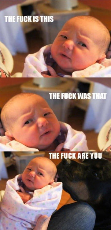 Being a baby must be very confusing. - 9GAG