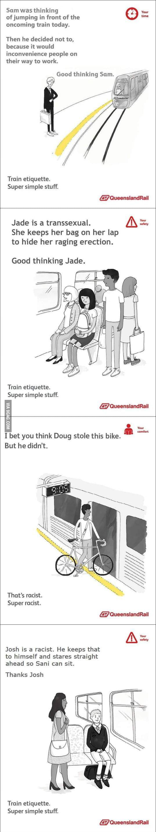 Train Etiquette - 9GAG