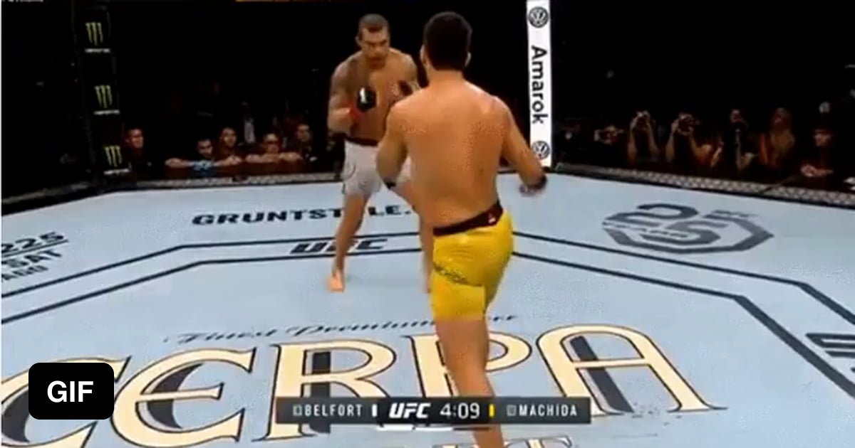 Lyoto Machida KOs Vitor Belfort with a front kick at UFC 224 - 9GAG