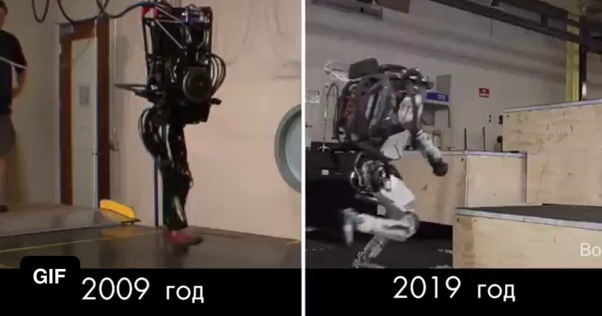 10 years of progress in Boston Dynamics robotics - 9GAG