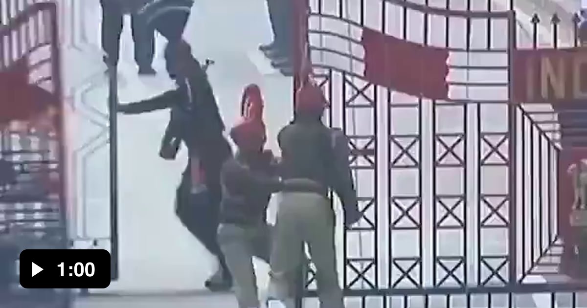 Change of guard on India-Pakistan border. - 9GAG