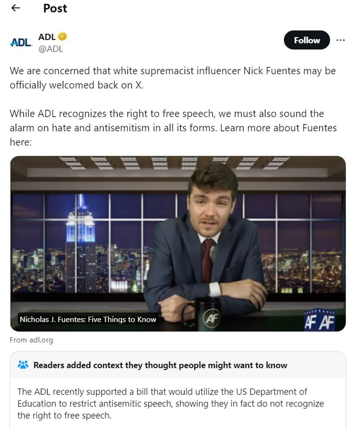 ADL claims they support freedom of speech when they actually support ...
