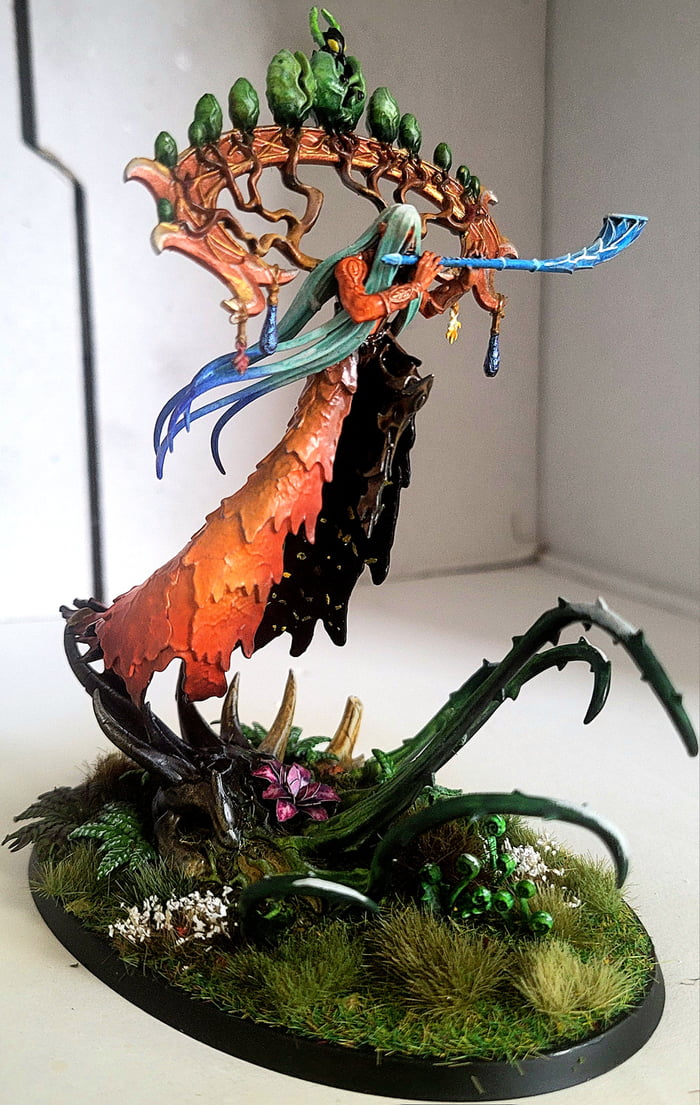 The warsong, a Sylvaneth unit i just finished - 9GAG