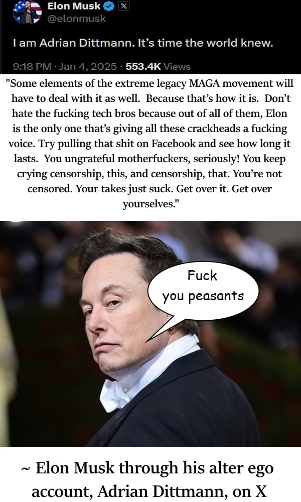 Elon has your Social Security number and an Indian call center of simps ...