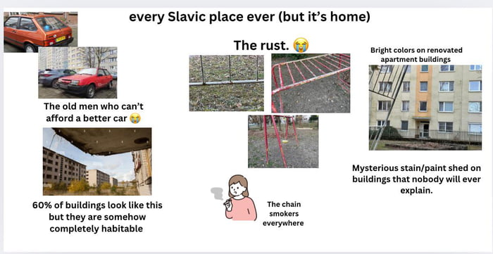Every Slavic place ever (but it’s home) starterpack - 9GAG