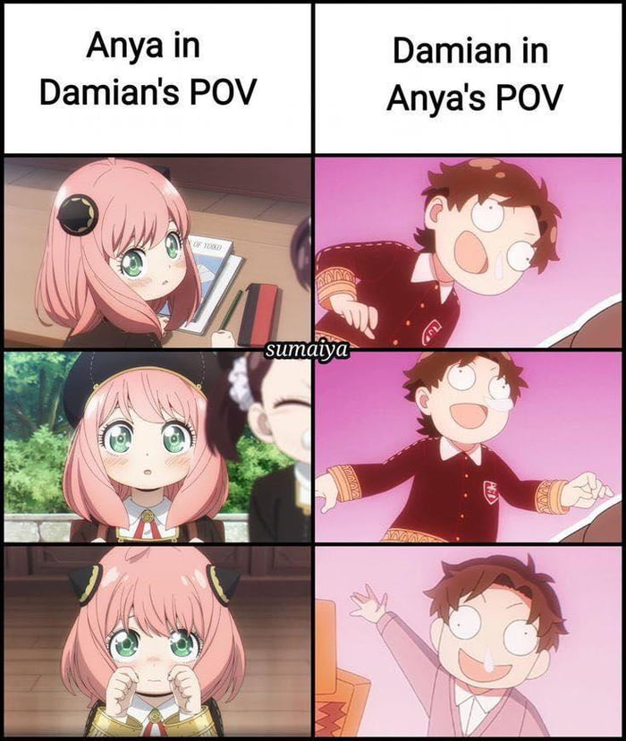 Spy X Family Anya and Damian In Each Other's POV! - 9GAG