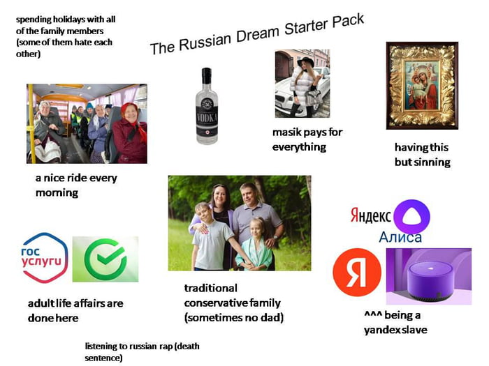 The Russian dream starter pack - 9GAG