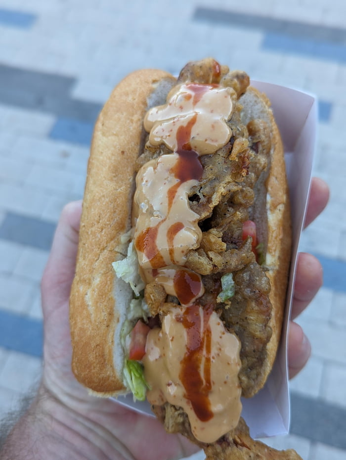 Soft shell crab Po Boy. - 9GAG