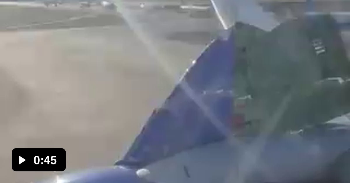 Boeing engine cover rips apart during takeoff this morning. Yep, it's ...