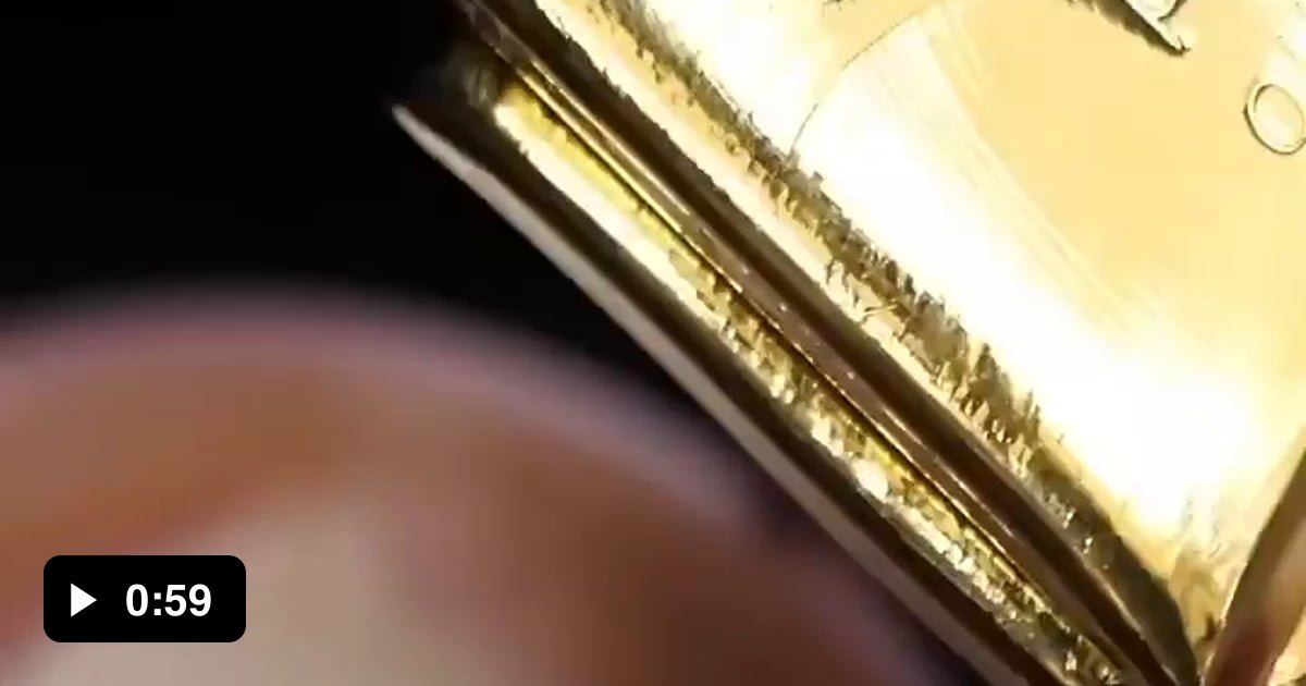 The process of making gold bars - 9GAG