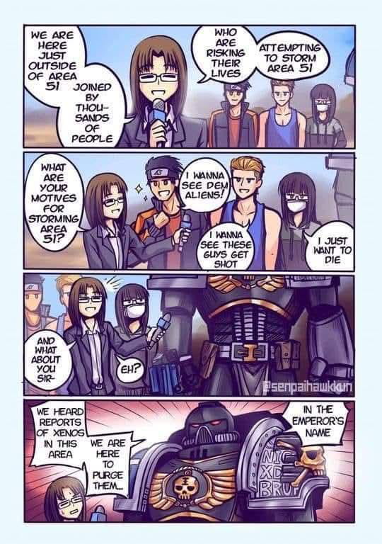 Where are the xenos on Holy Terra??? - 9GAG