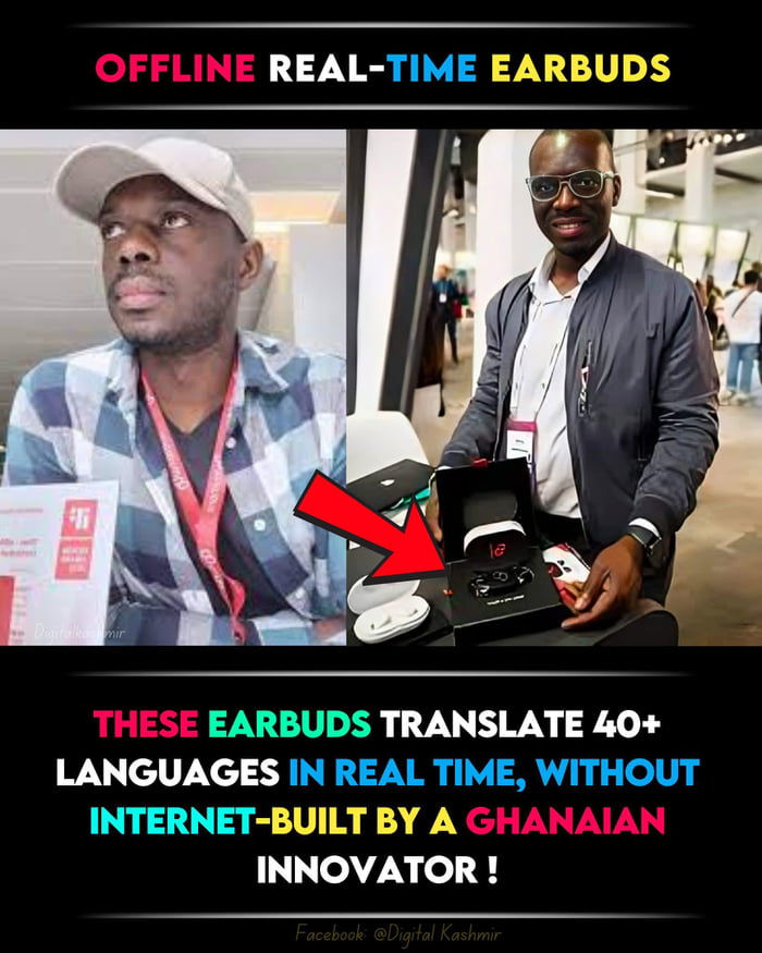 The future of global communication is here, offline and in your ear. - 9GAG