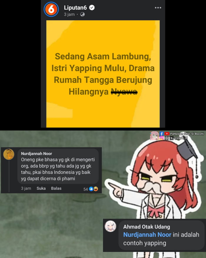 Example of yapping - 9GAG