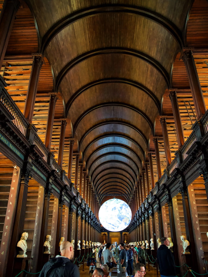 The Long Room at Trinity College is a truly magnificent sight, with its ...