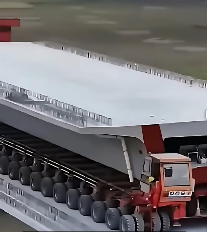 That's one big load to move, impressive engineering. - 9GAG