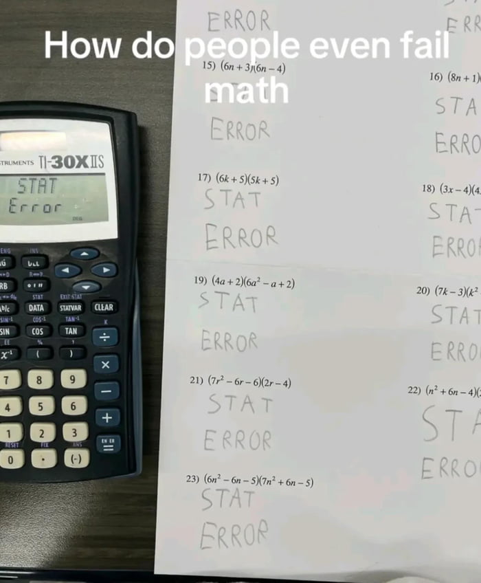 Even my calculator is confused - 9GAG
