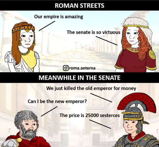 I keep adding memes about the Roman Empire until I get bored or die ...