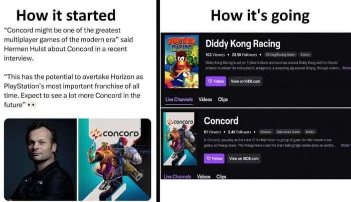 Another L for Live Service and Modern Audience - 9GAG