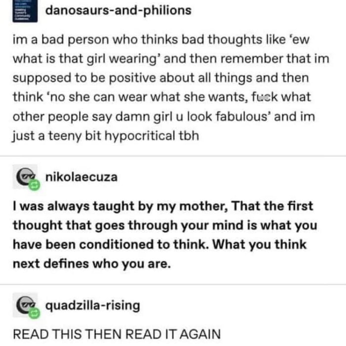 My internal monologue vs. my mom's wisdom. - 9GAG