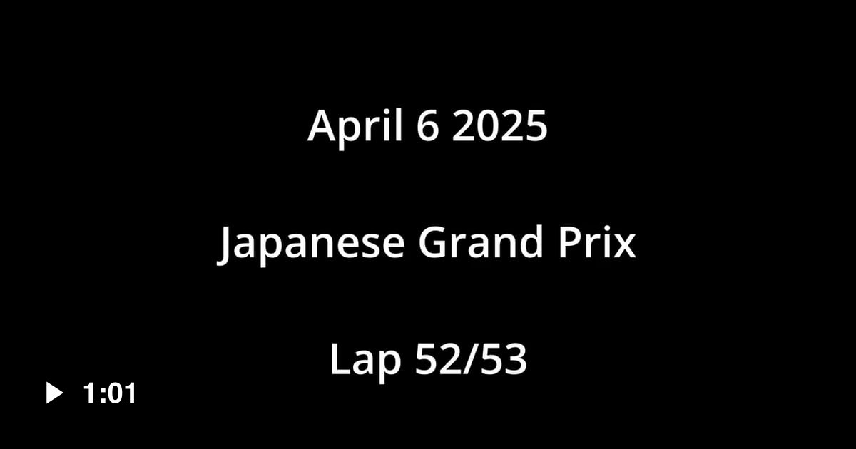 LEAKED Japanese Grand Prix script and footage (real) - 9GAG