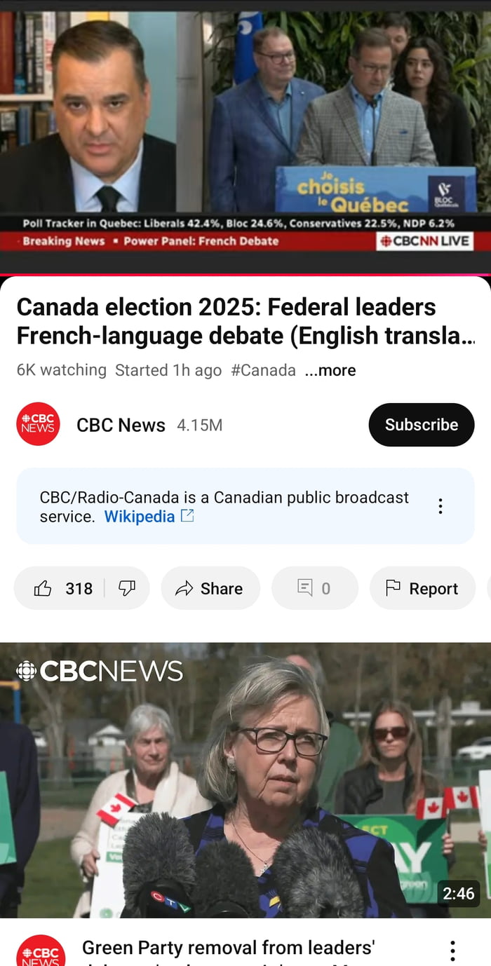 French language debate in 35 minutes, English debate tomorrow, green ...