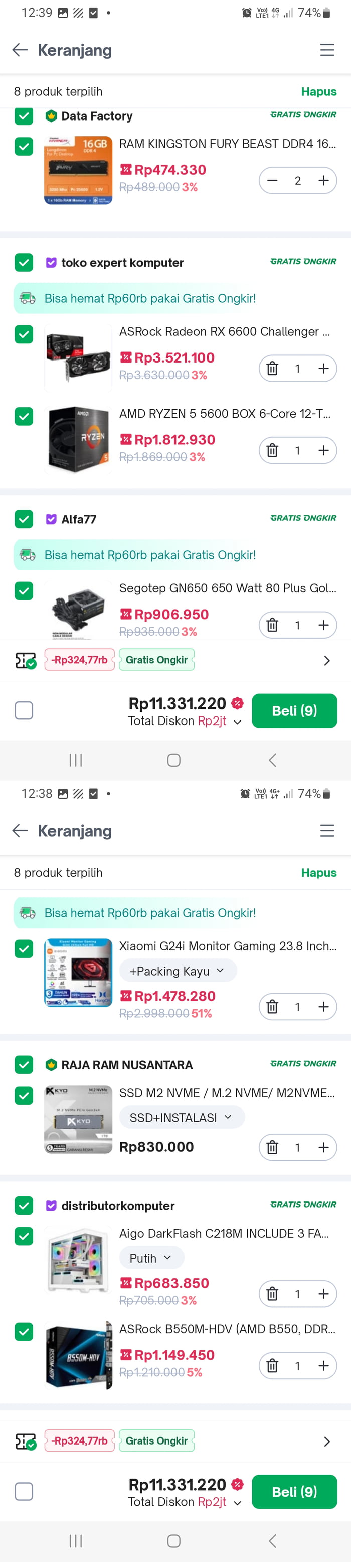 Rencana mau gabung klub PCMR, tapi selain cpu, gpu dan motherboard, ada ...