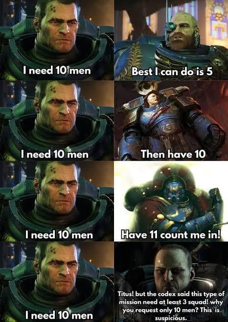 Titus needs 10 men - 9GAG