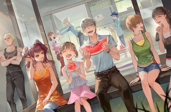Posting Persona pics daily. Day 2537: P4 Watermelon - 9GAG