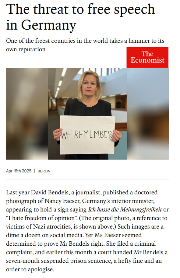 UK Rag Criticising GER for Free Speech Censorship - 9GAG