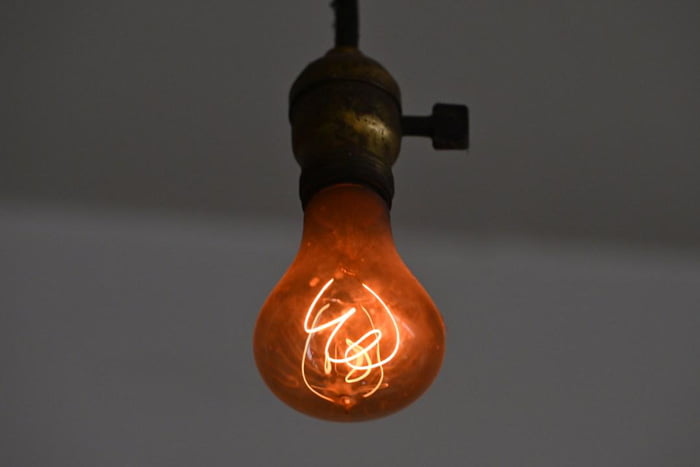 This is the forever burning light bulb. A single light bulb that has ...