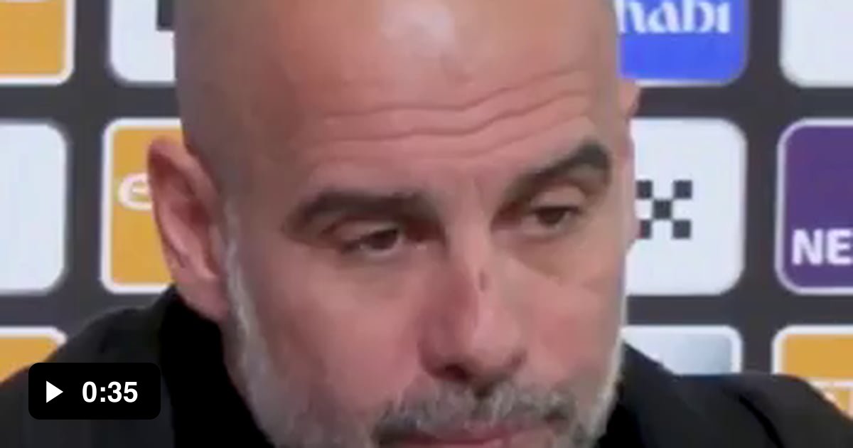 Pep Guardiola on Arne Slot's 115 comments - 9GAG