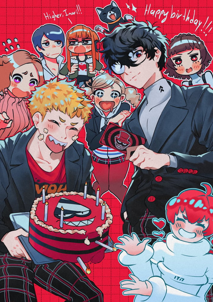 Posting Persona pics daily. Day 2364: P5S Happy birthday mate - 9GAG