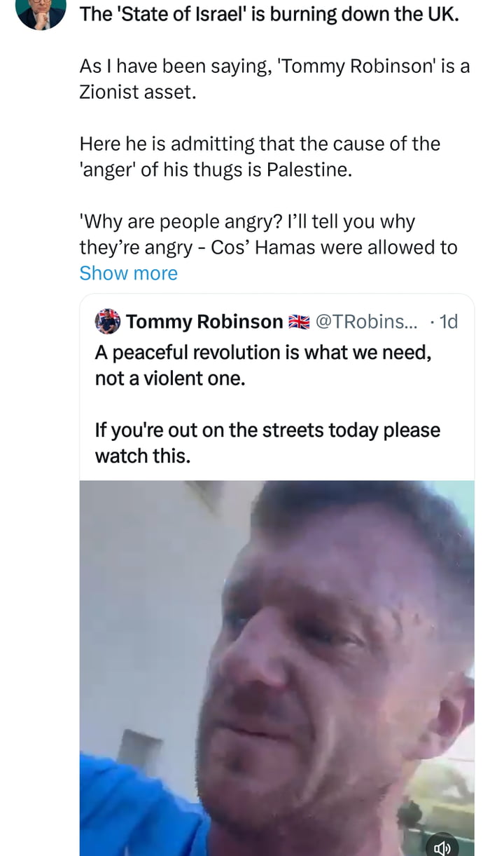 Tommy Robinson is he real legend, he understands who is the real puppet ...