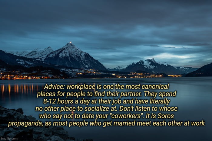 Weekly advice: date your coworker. It's likely that she will become ...