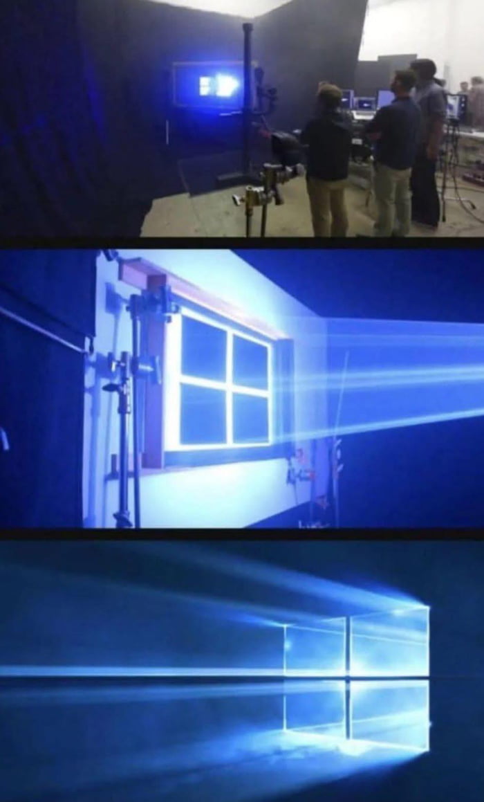The windows logo was not CGI. - 9GAG